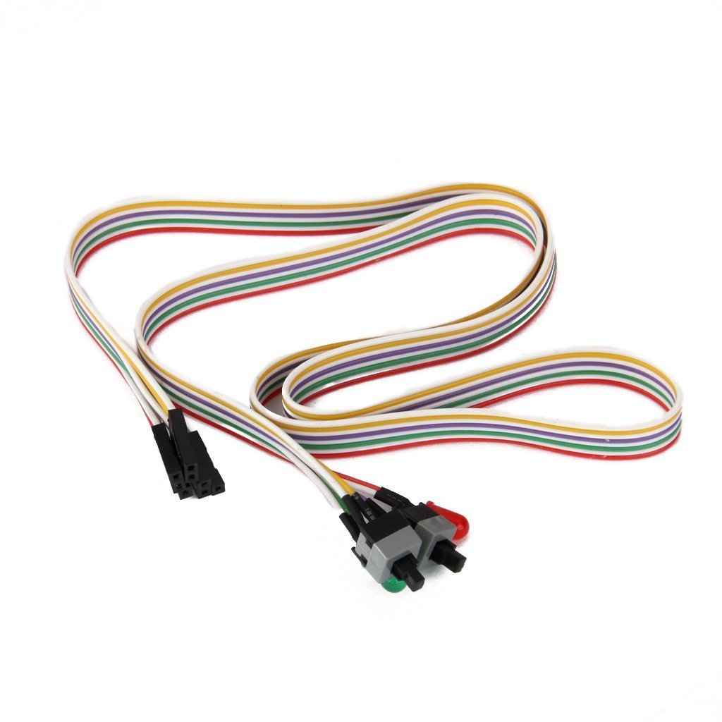 ATX PC Computer Motherboard Power Cable 2 Switch On / Off / Reset with ...